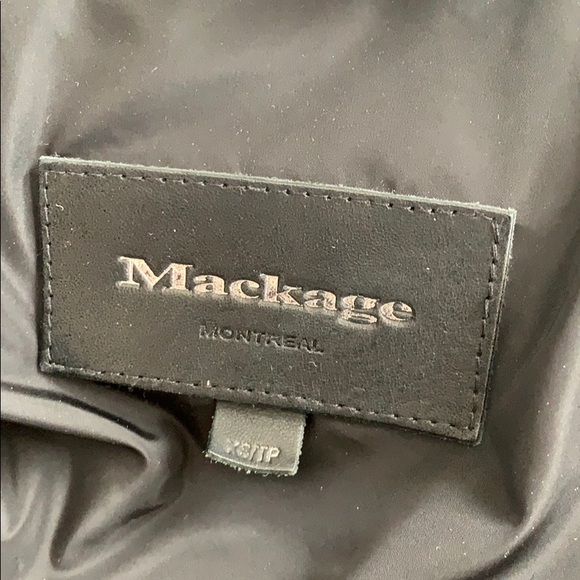 Mackage | Jackets & Coats | Mackage Womens Xs Black Fur Leather Sleeve ...
